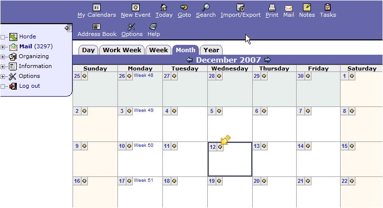 How to create calendar entries in Horde - Kualo Limited